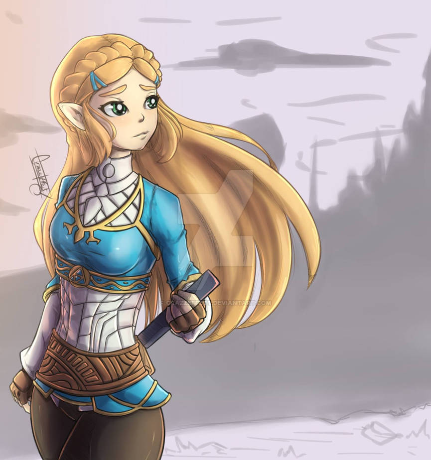 Princess Zelda Tloz Breath Of The Wild By Crazzeffect On Deviantart