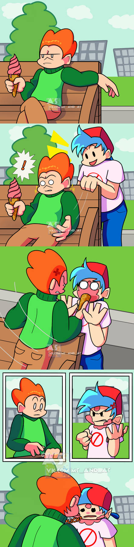 Pico X Bf Ice Cream By Moontigerange On Deviantart