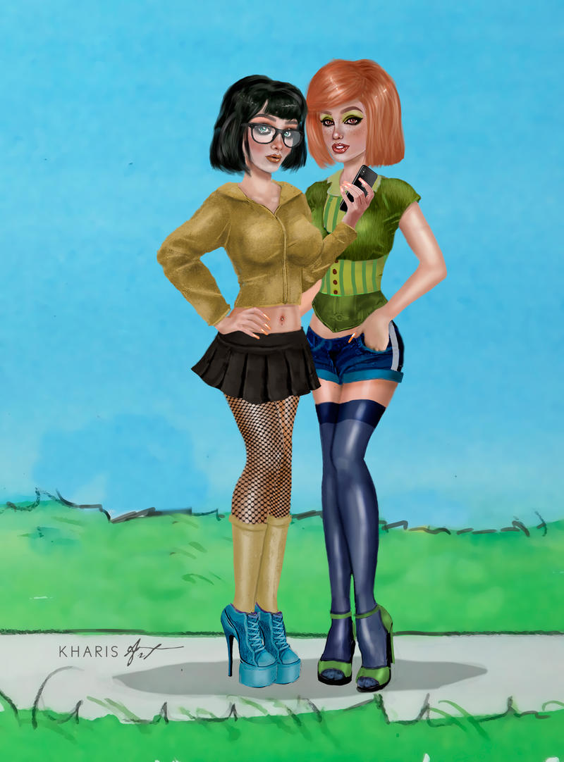Peppermint Patty And Marcie By Kharis Art On Deviantart