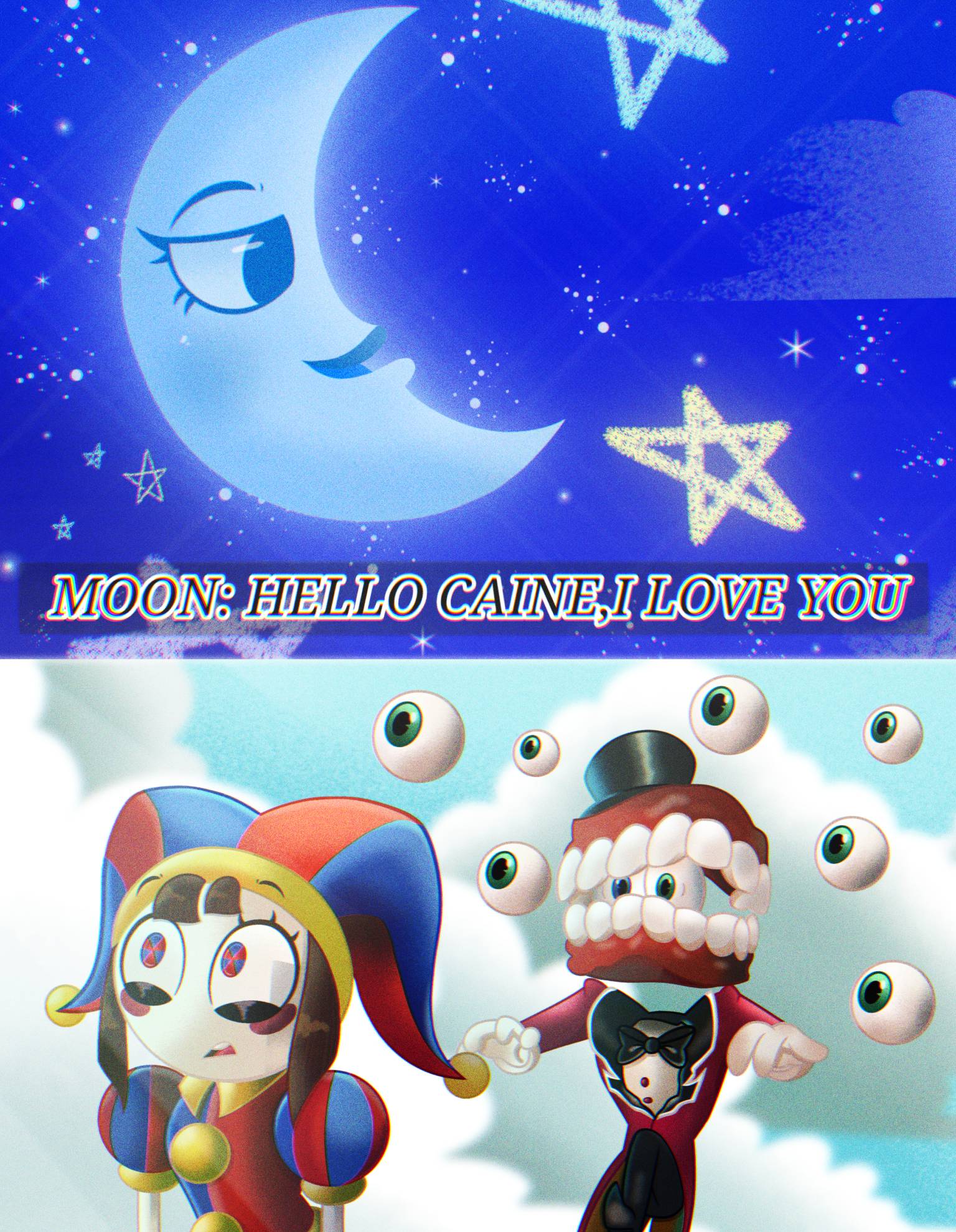 Moon Is Very In Love With Caine Tadc By Fernandasparklee On Deviantart