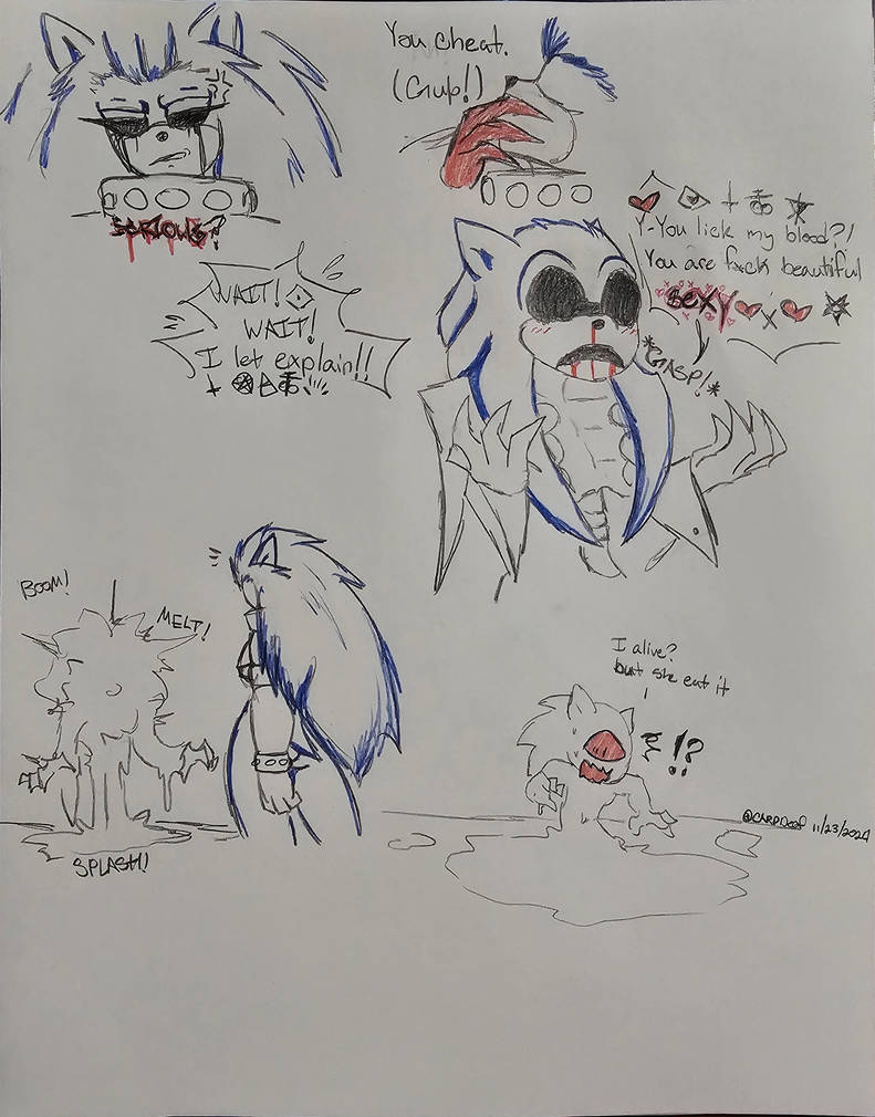 Sonic Exe Female Vs Dark Sonic Exe Part 14 By Mayrerayne On Deviantart