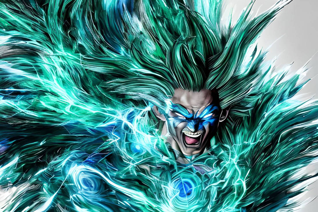 Ai Generated Broly Super Saiyan 3 Blue God By Jaggys9750 On Deviantart