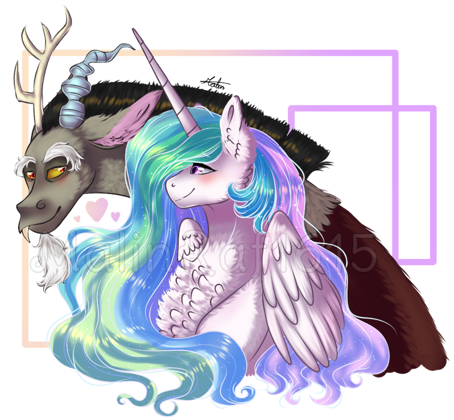 Discord X Celestia By Malinraf1615 On Deviantart