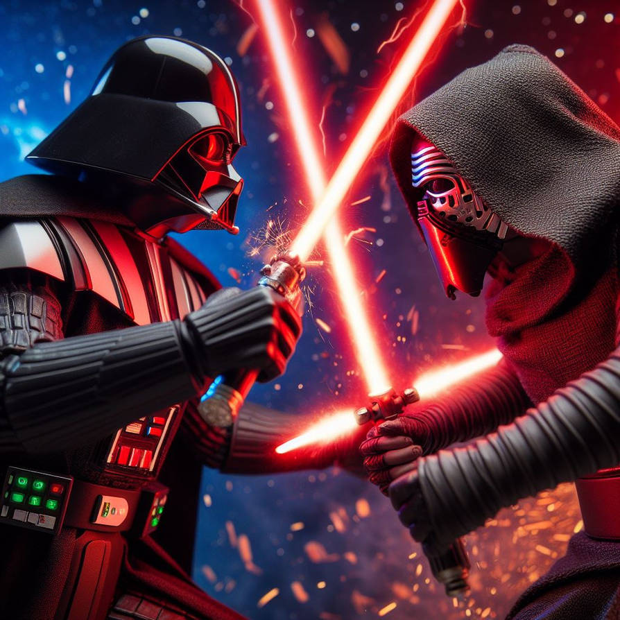 Darth Vader Vs Kylo Ren Ai Gen By Joshuaecw21985 On Deviantart