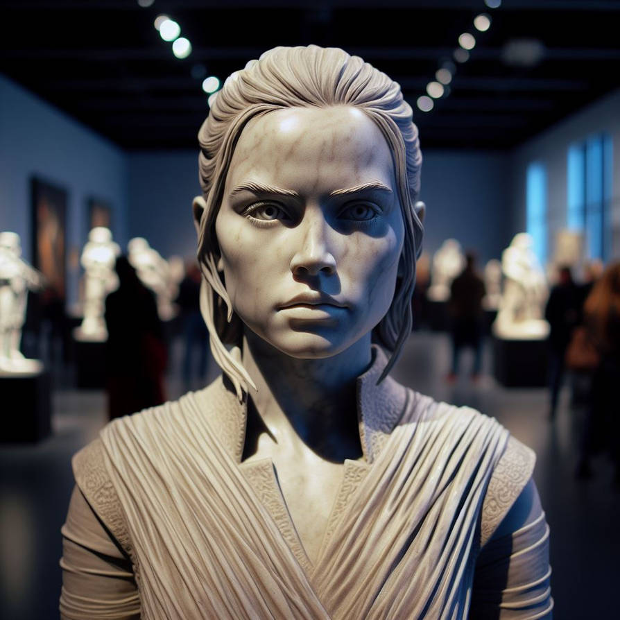 Rey Skywalker Statue Ai Generated By Joshuaecw21985 On Deviantart
