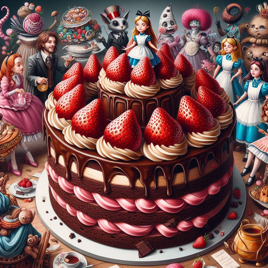 Alice Liddell Cake Ai Generated By Joshuaecw21985 On Deviantart