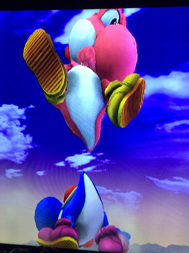 Blue Yoshi And Pink Yoshi By Aishaxkiara 05 On Deviantart