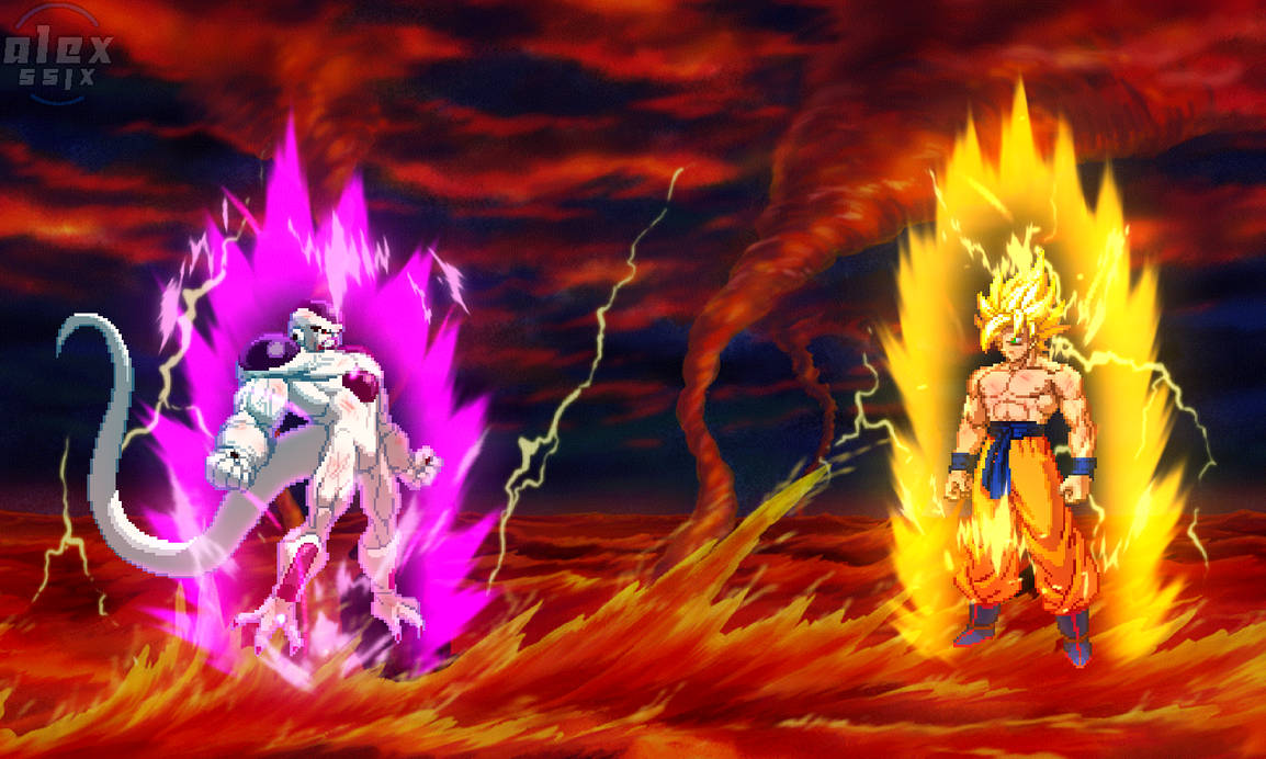 Goku Vs Frieza Namek By Alexssjx On Deviantart