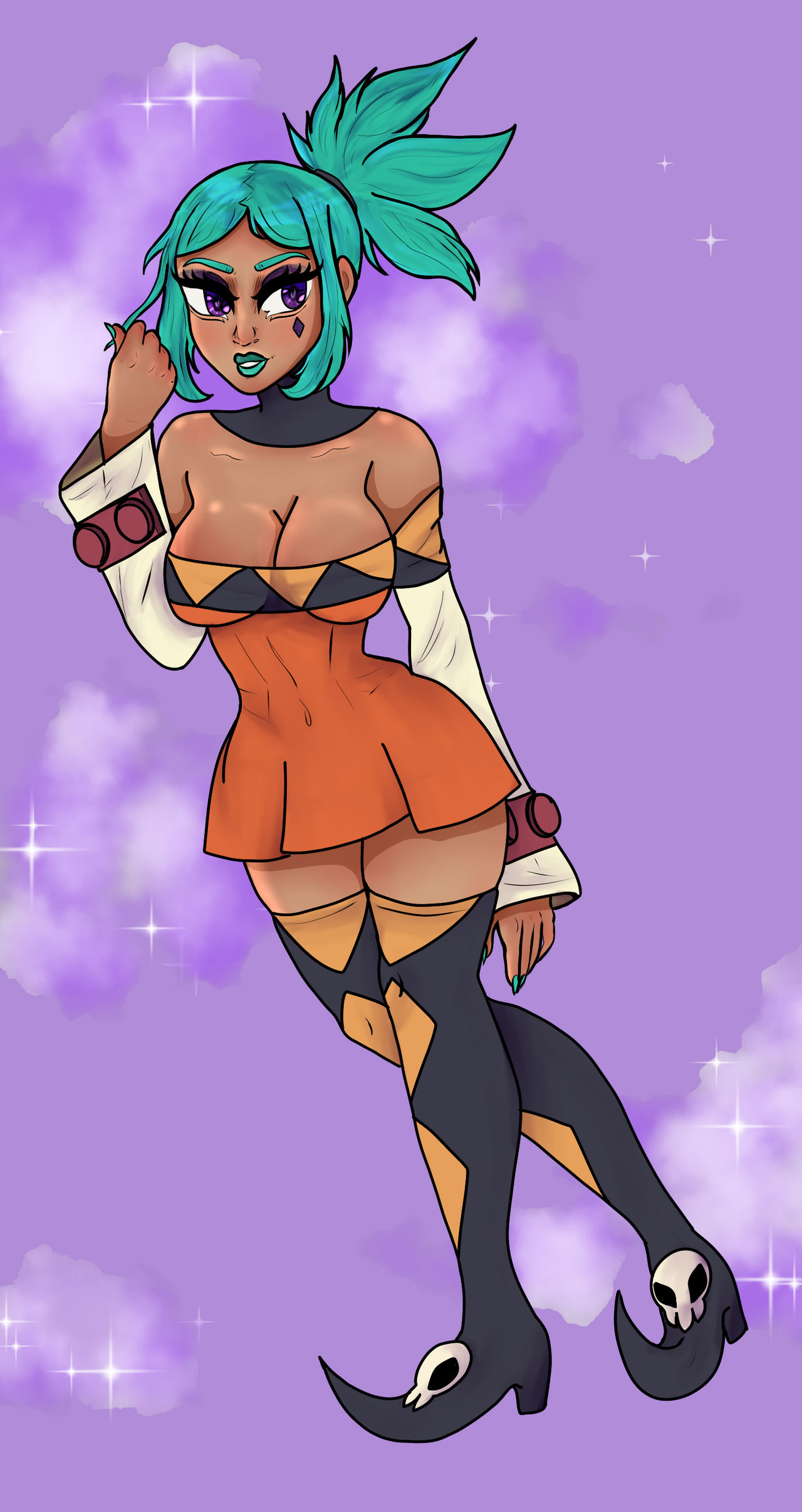Skullgirls Cerebella By Timidlucky On Deviantart
