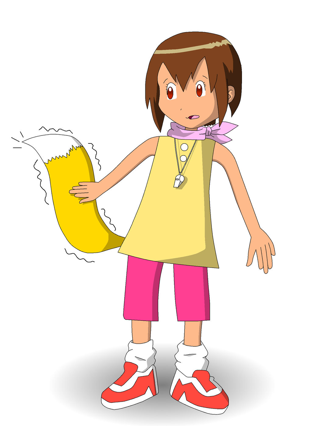 Kari Growing A Renamon Tail By Heliopkirbster On Deviantart