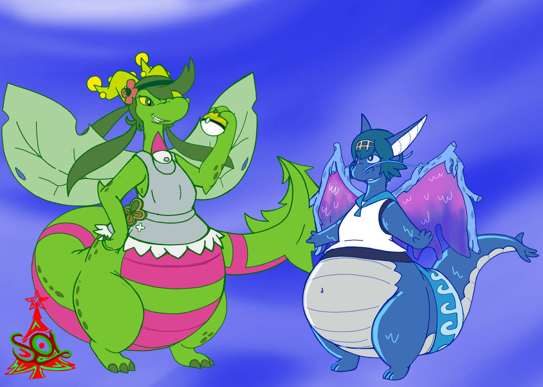 Dragon Mallow And Lana Com By Heliopkirbster On Deviantart