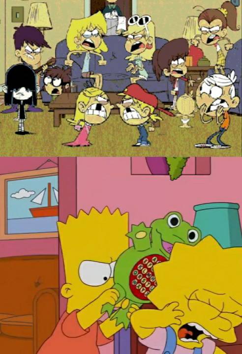 Loud Sisters Made Bart And Lisa Fight By Ptbf2002 On Deviantart
