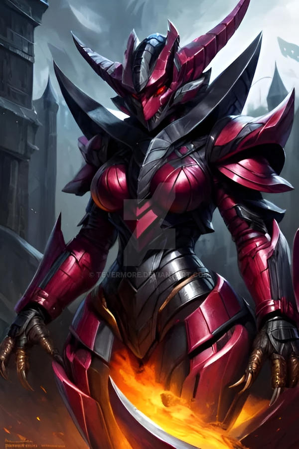 Sold Scarlet And Black Female Warforged By Tevermore On Deviantart