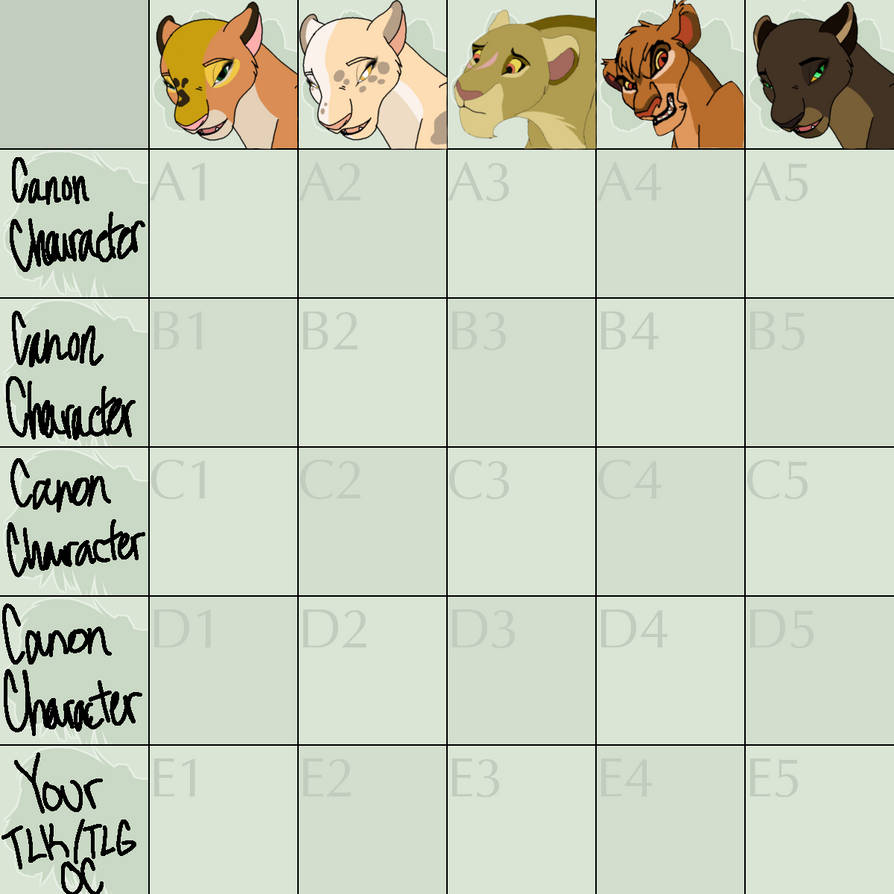 | TLK/TLG Breeding Chart | OPEN | OTA | by RavenEOAR45 on DeviantArt | TLK/TLG Breeding Chart | OPEN | OTA | by RavenEOAR45 on DeviantArt