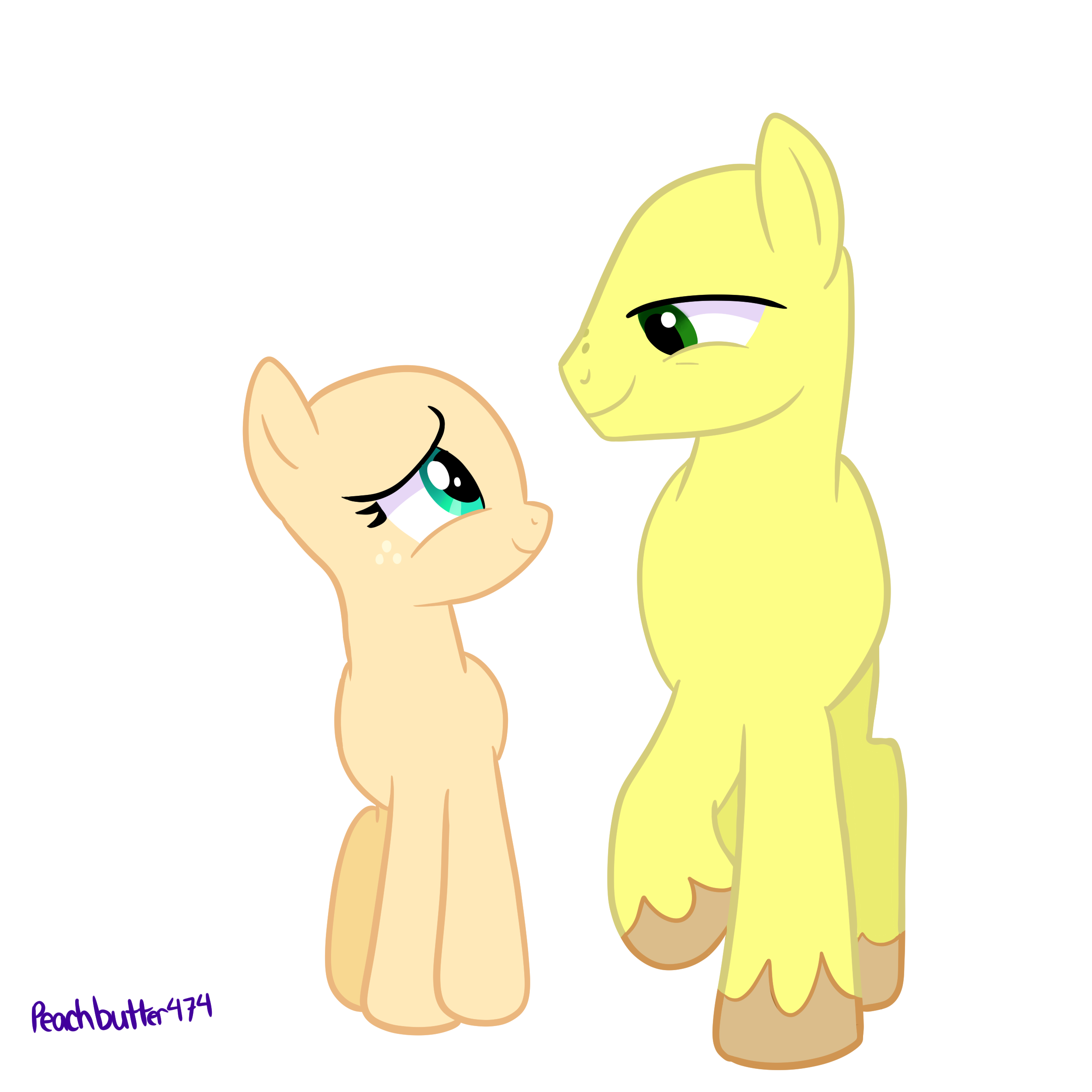 Mlp Couple Base By Peachbutter474 On Deviantart