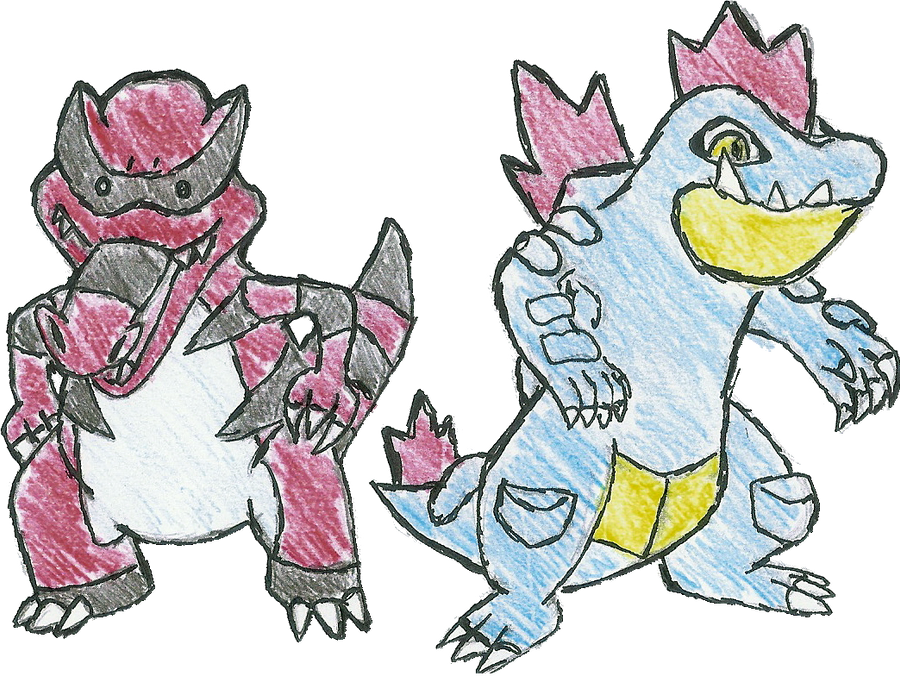 Krookodile And Feraligatr By Captainpikachu On Deviantart