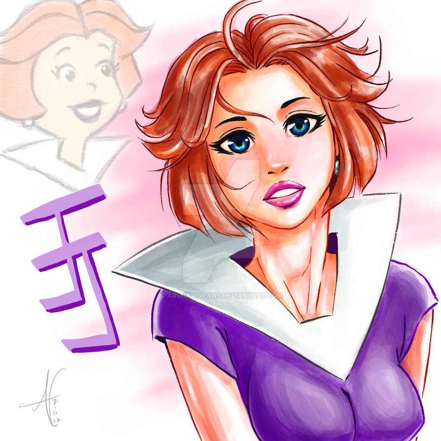 Digital Fan Art Gorgeous Jane Jetson By Arunairdraws On Deviantart