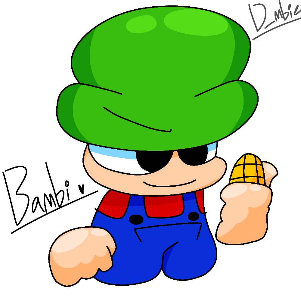Fnf Bambi Holding Corn By Realdumbie On Deviantart