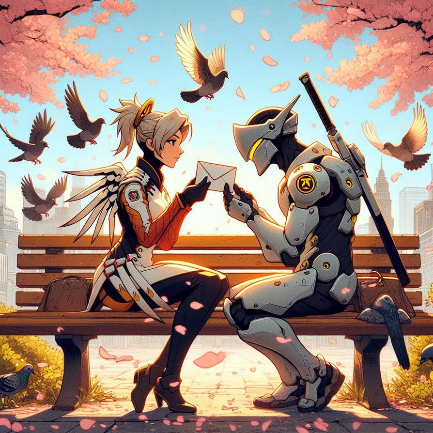 Mercy And Genji Together By Unmercyfan On Deviantart