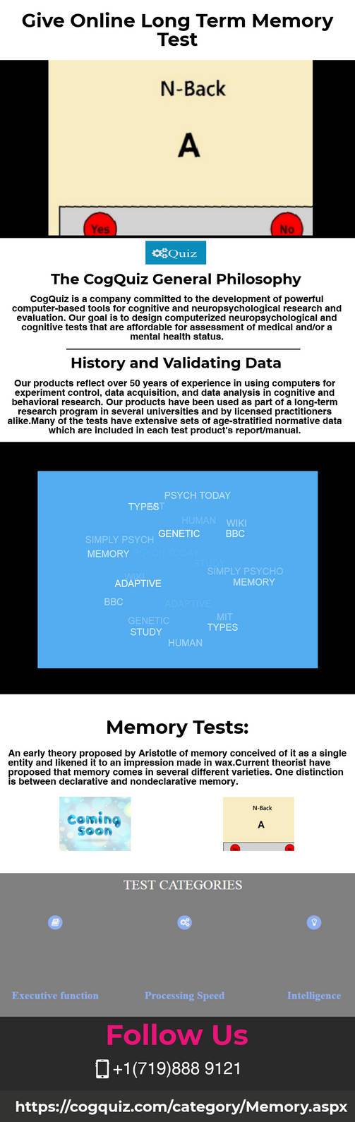 Give Online Long Term Memory Test By Cogquiz On Deviantart