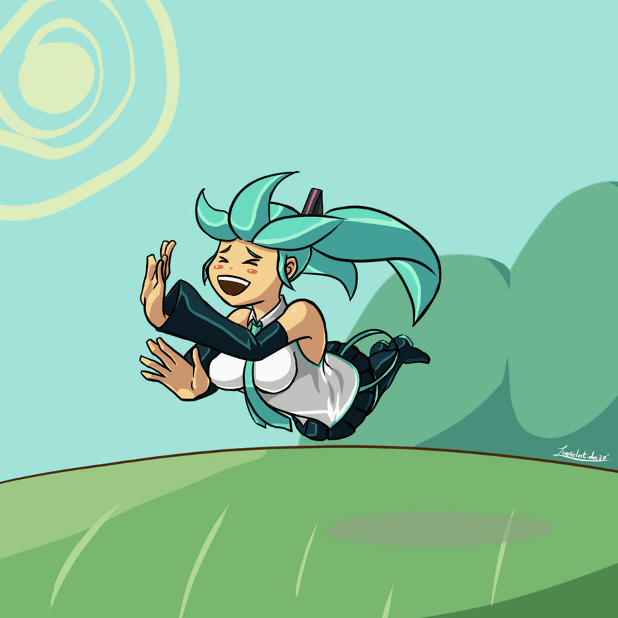 Hatsune Miku Rolling Girl By Lugralatida On Deviantart