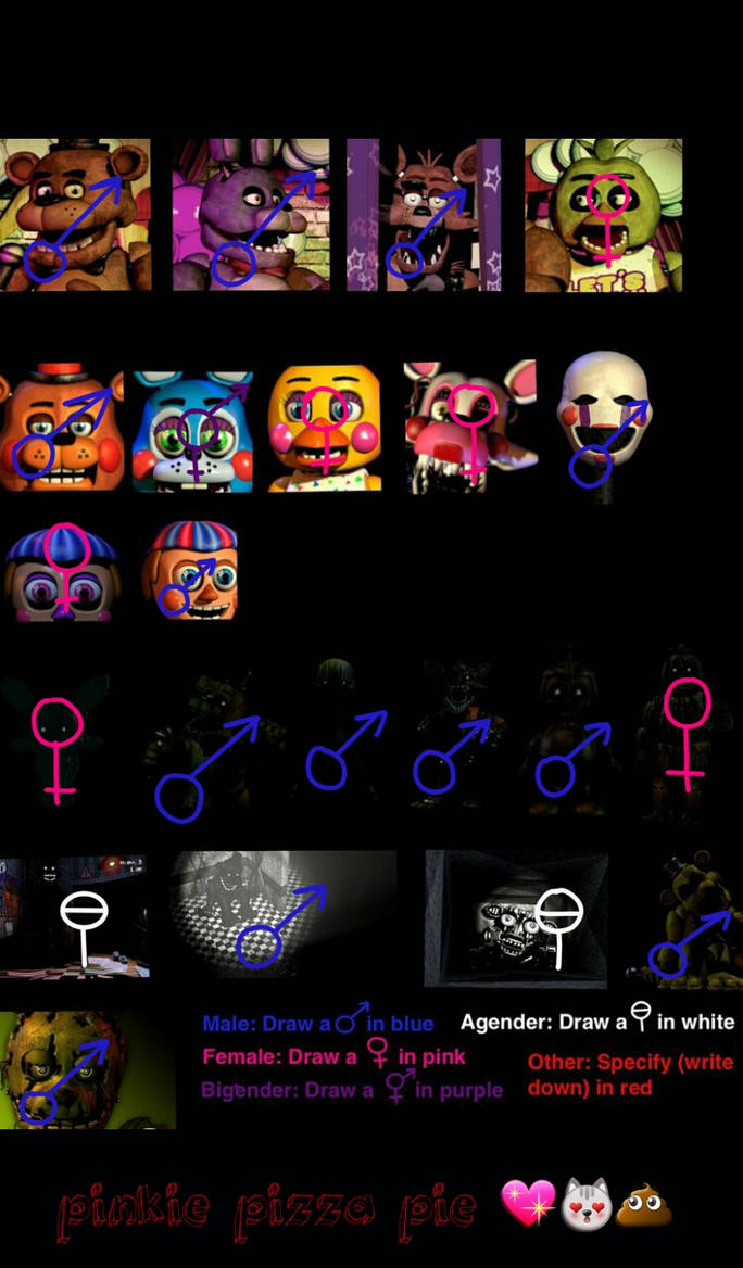 Fnaf Gender Meme My Fill By Pinkiepizzapie On Deviantart