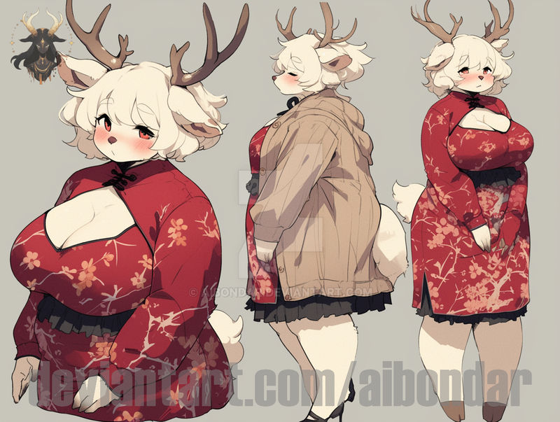 Fat Furry Deer Lumb Goat 7 030324 3 By Aibondar On Deviantart
