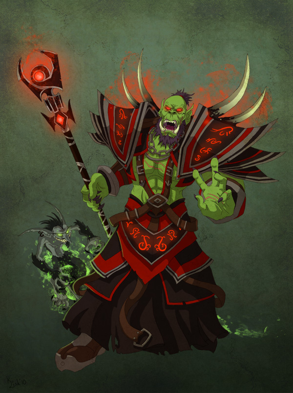 Orc Warlock By Pokketmowse On Deviantart