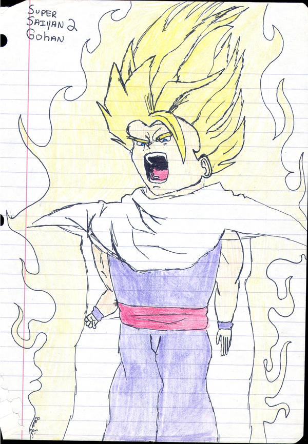 Gohan SSJ2 by Shiro-The-Hedgehog on DeviantArt