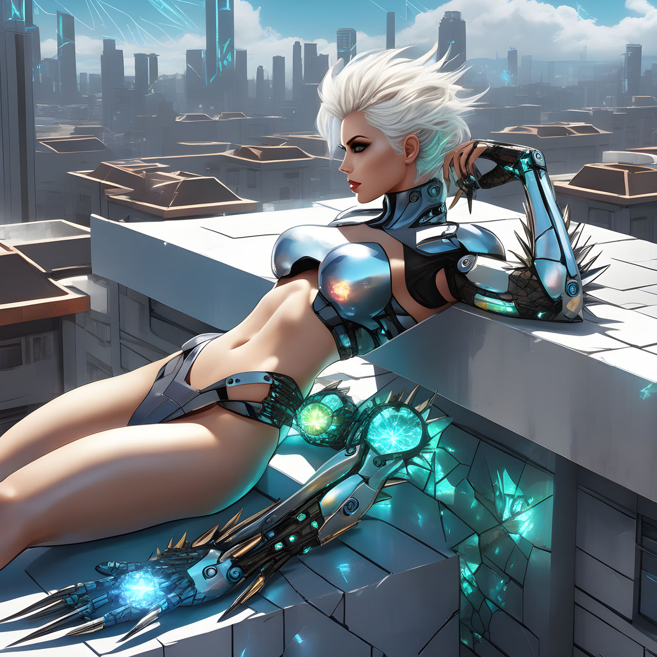 Cybernetic Girl 1 By Flunex On Deviantart