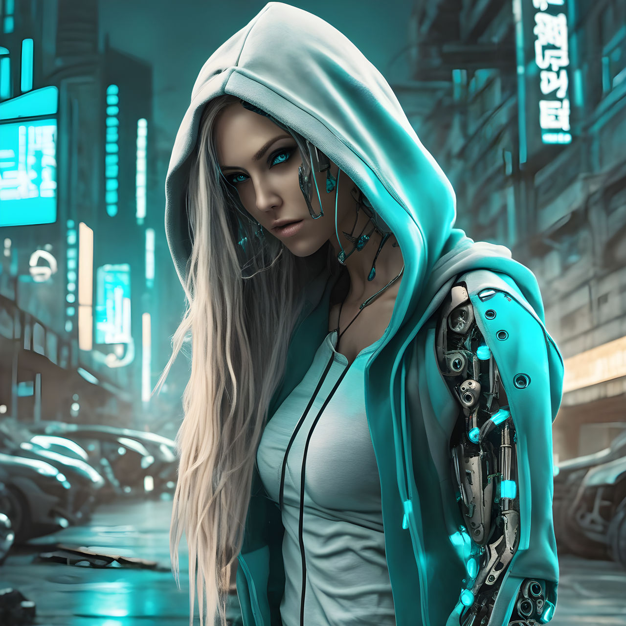 Cybernetic Girl 41 By Flunex On Deviantart