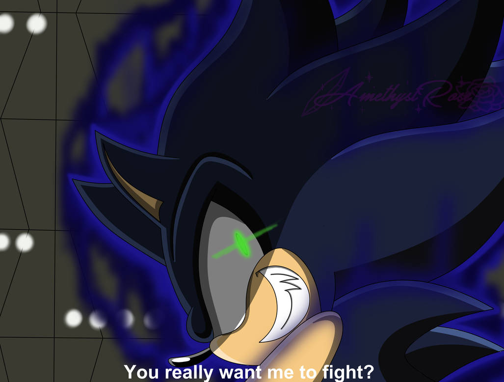 Dark Sonic Sonic X Redraw By Sonicgirlfriend65 On Deviantart