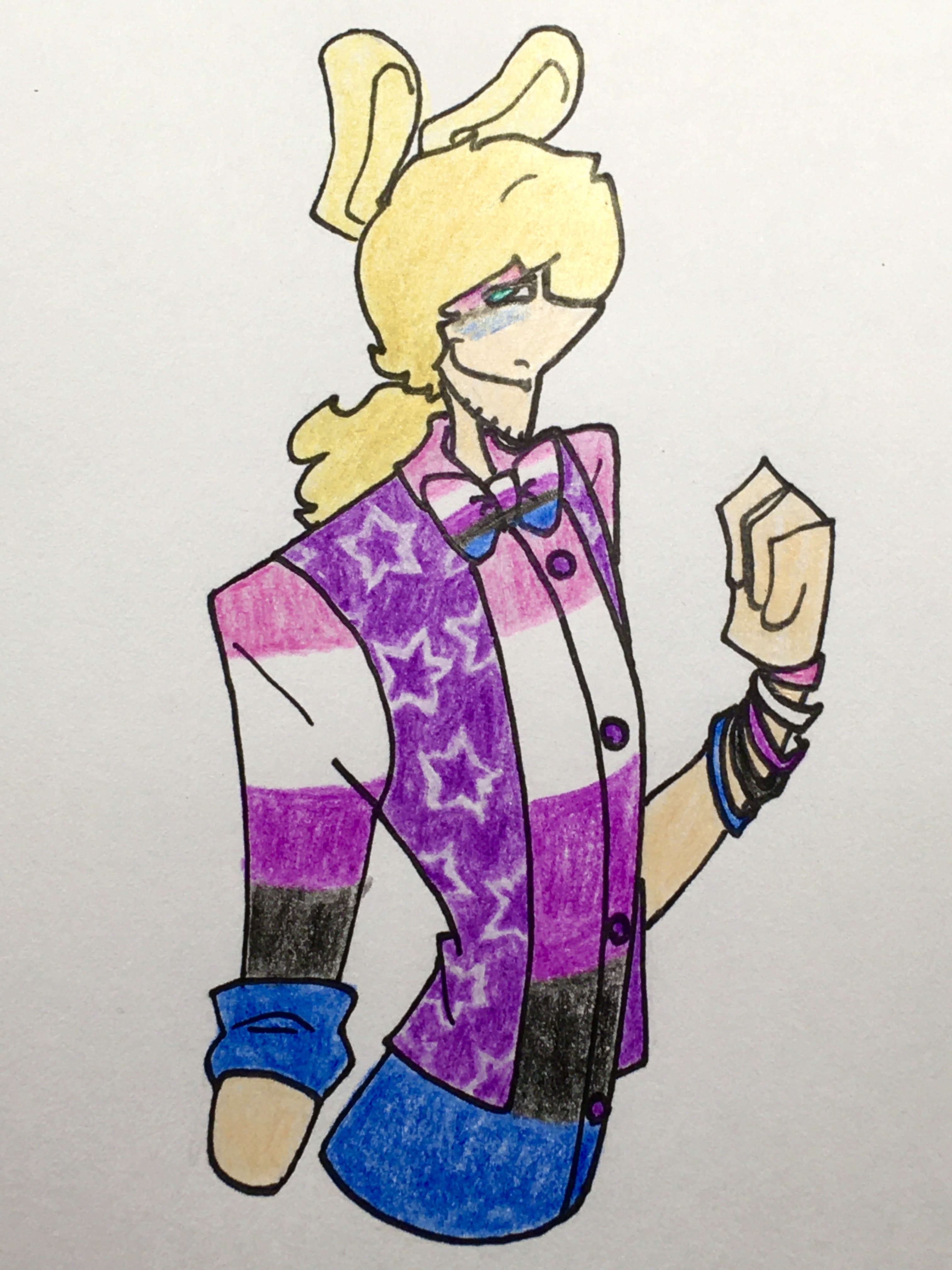 Genderfluid Bish Fnaf Springbonnie Fanart By Greenjelly 12 On