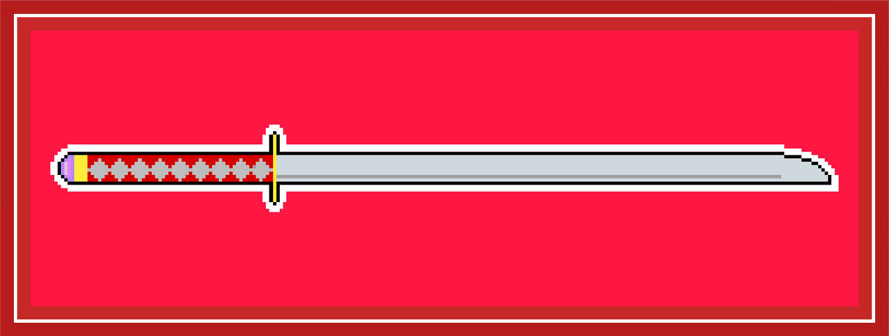 Red Katana Sword Pixel Art By Isaiaslopez05 On Deviantart