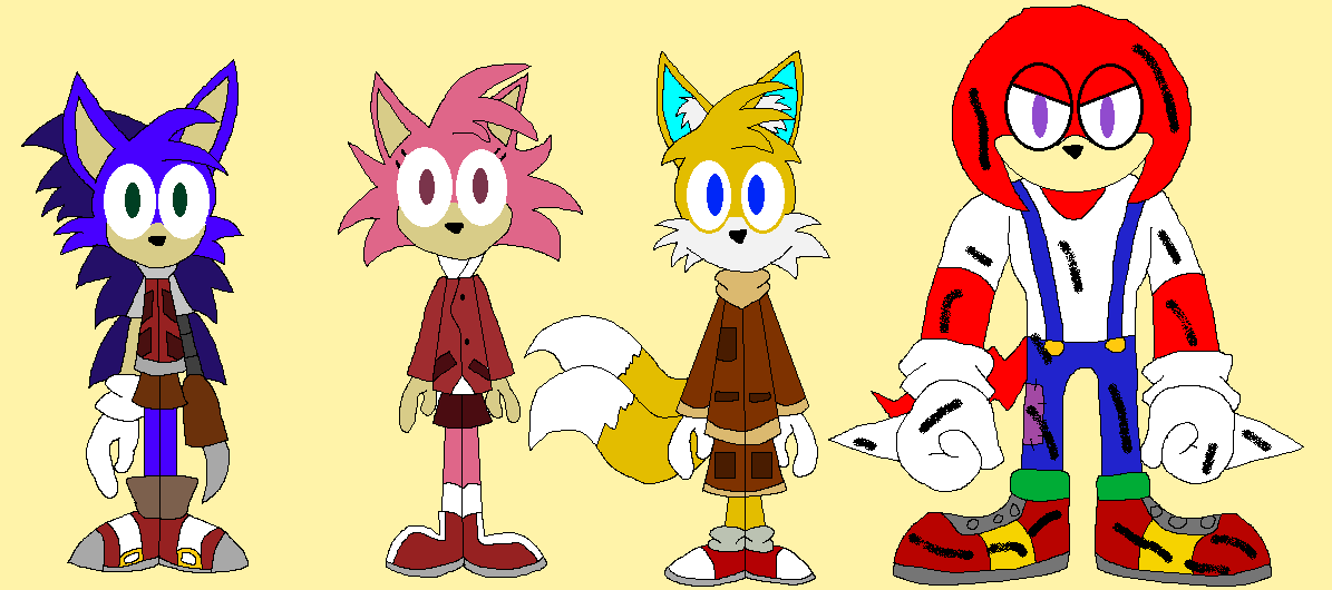 Sonic Amy Tails And Knuckles Satgom Mekanikko By Soniciscool2023 On Deviantart