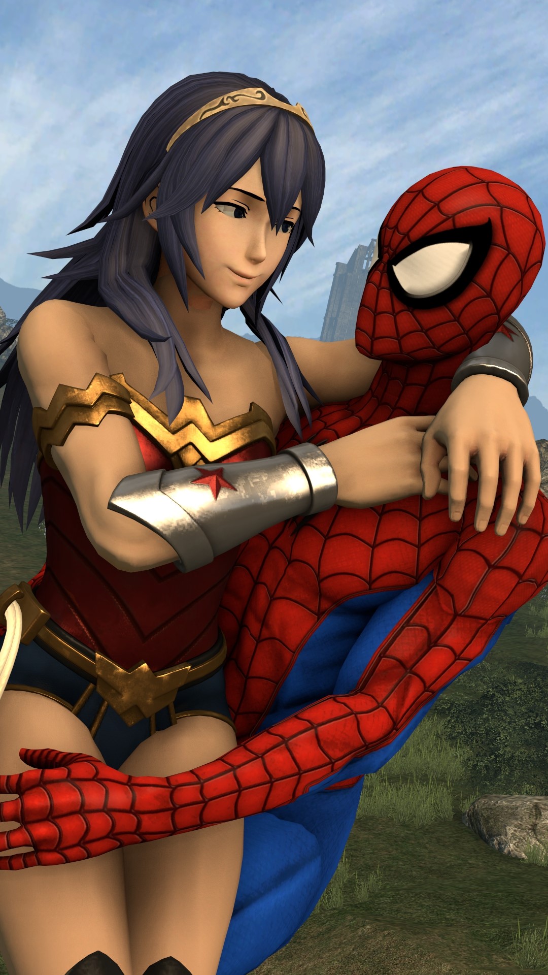 Spider Man And His Wonder Woman Lucina By Kongzillarex619 On Deviantart