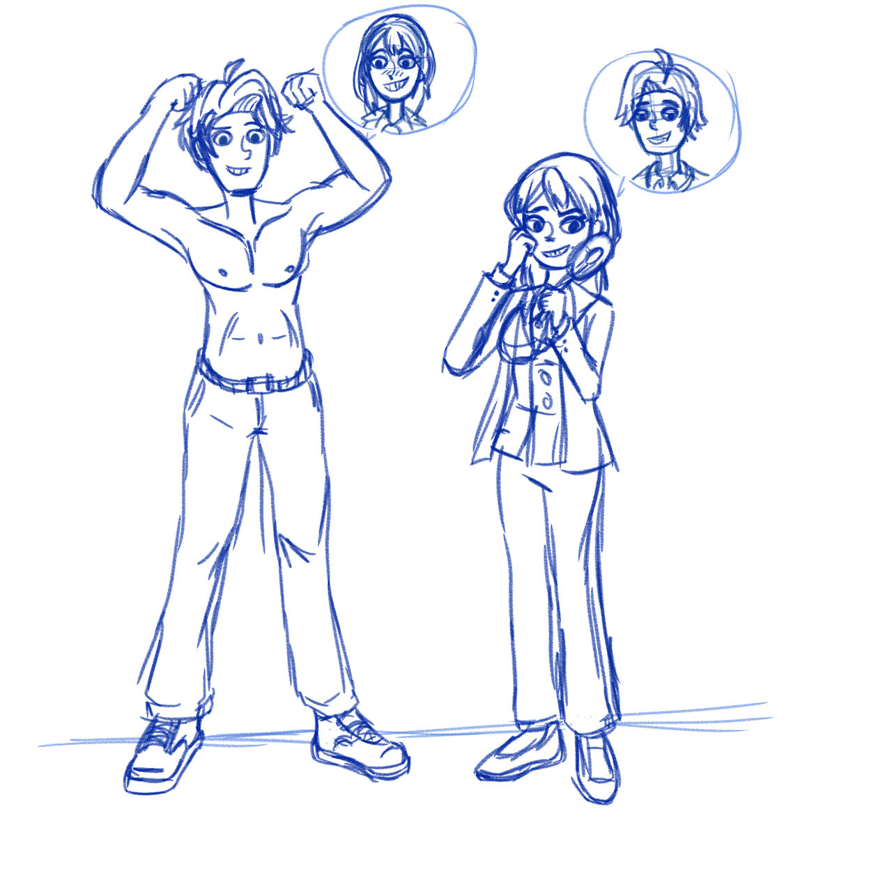 Commission Body Swap Sketch By Mcseko On Deviantart