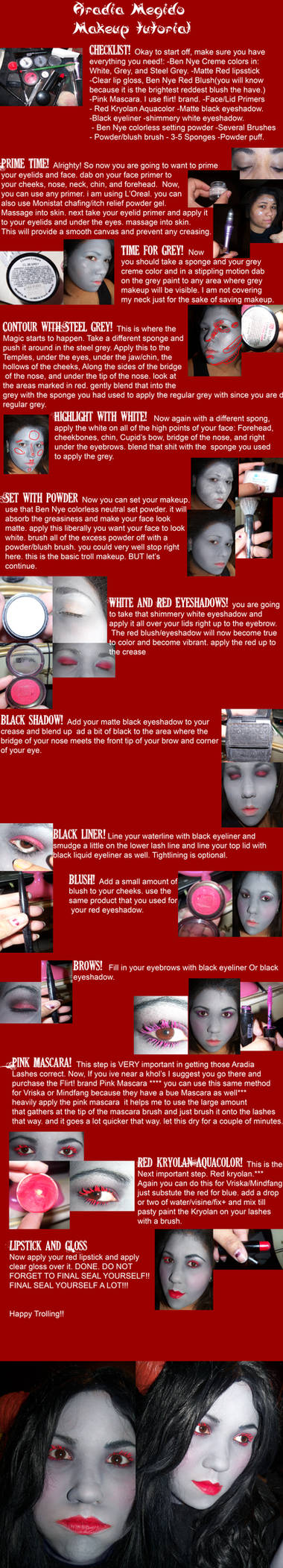 Aradia Megido Makeup Tutorial By Malicemidnight On Deviantart