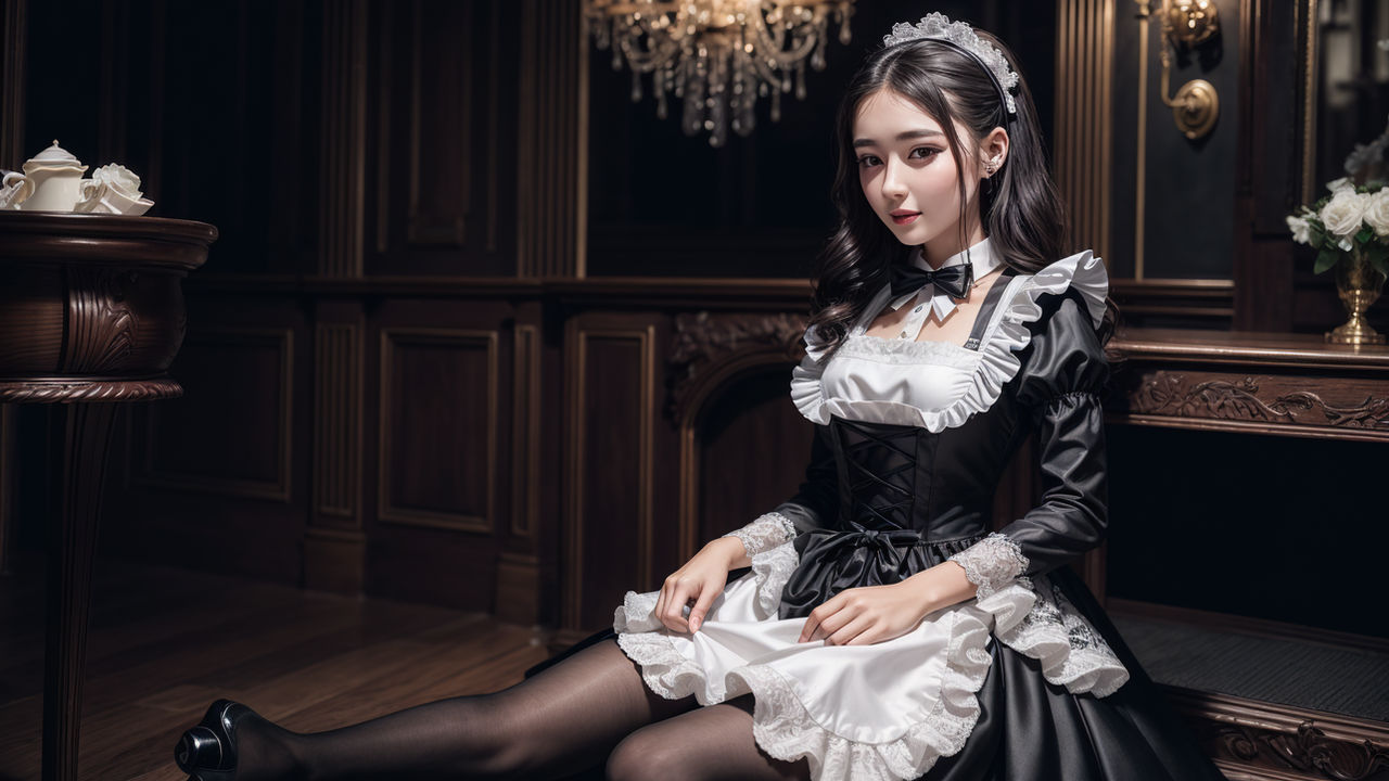 Housemaid Brunette 92 By Pixeldotartist On Deviantart