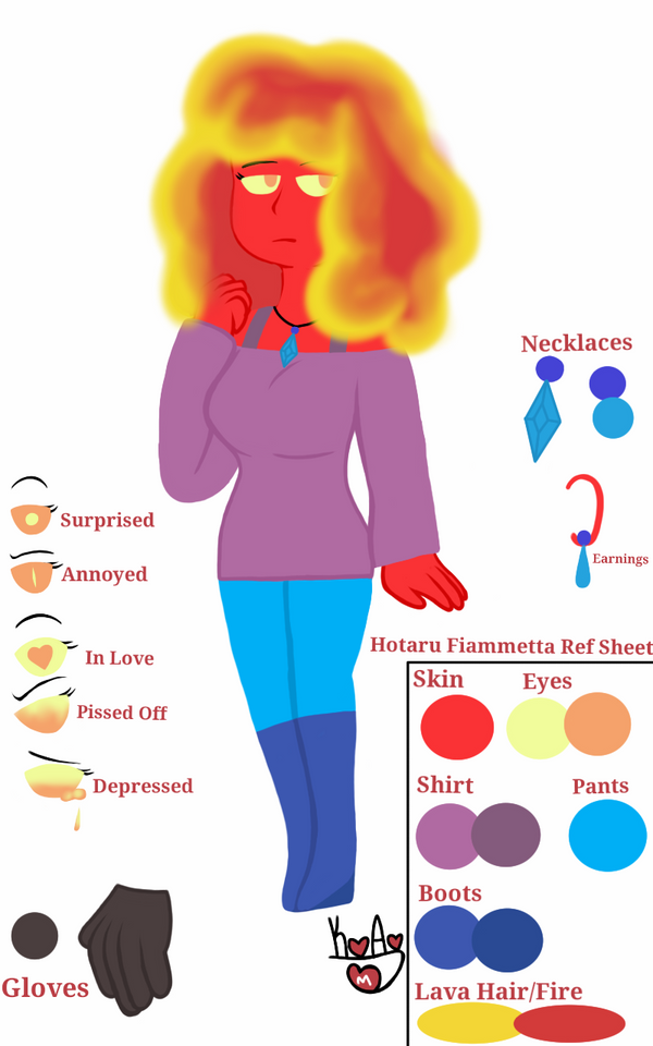 Hotaru Fiammetta Ref Sheet By Kayleea On Deviantart