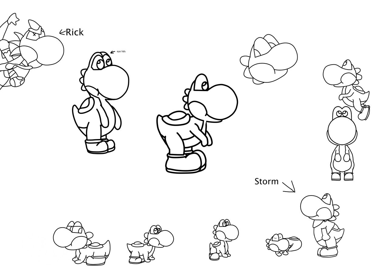 Yoshi Doodles 3 By Modeerfwon On Deviantart