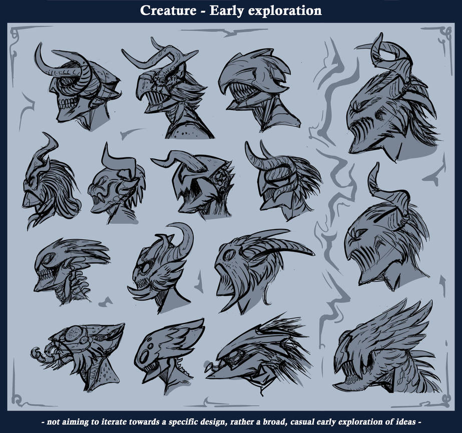 creature exploration sketches by Rammthali on DeviantArt creature exploration sketches by Rammthali on DeviantArt