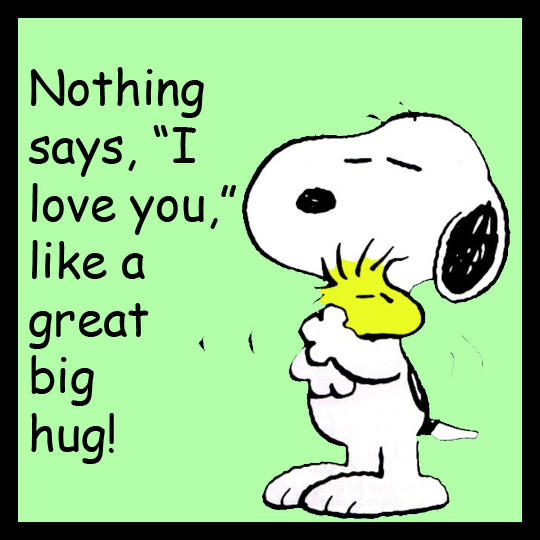 Snoopy Hug by pateachoux on DeviantArt