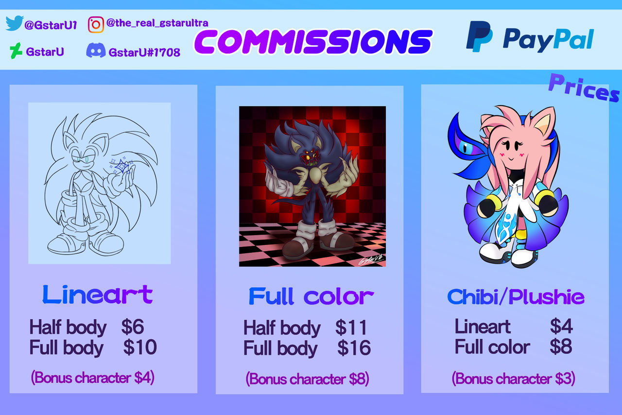 Commissions Open By Gstaru On Deviantart