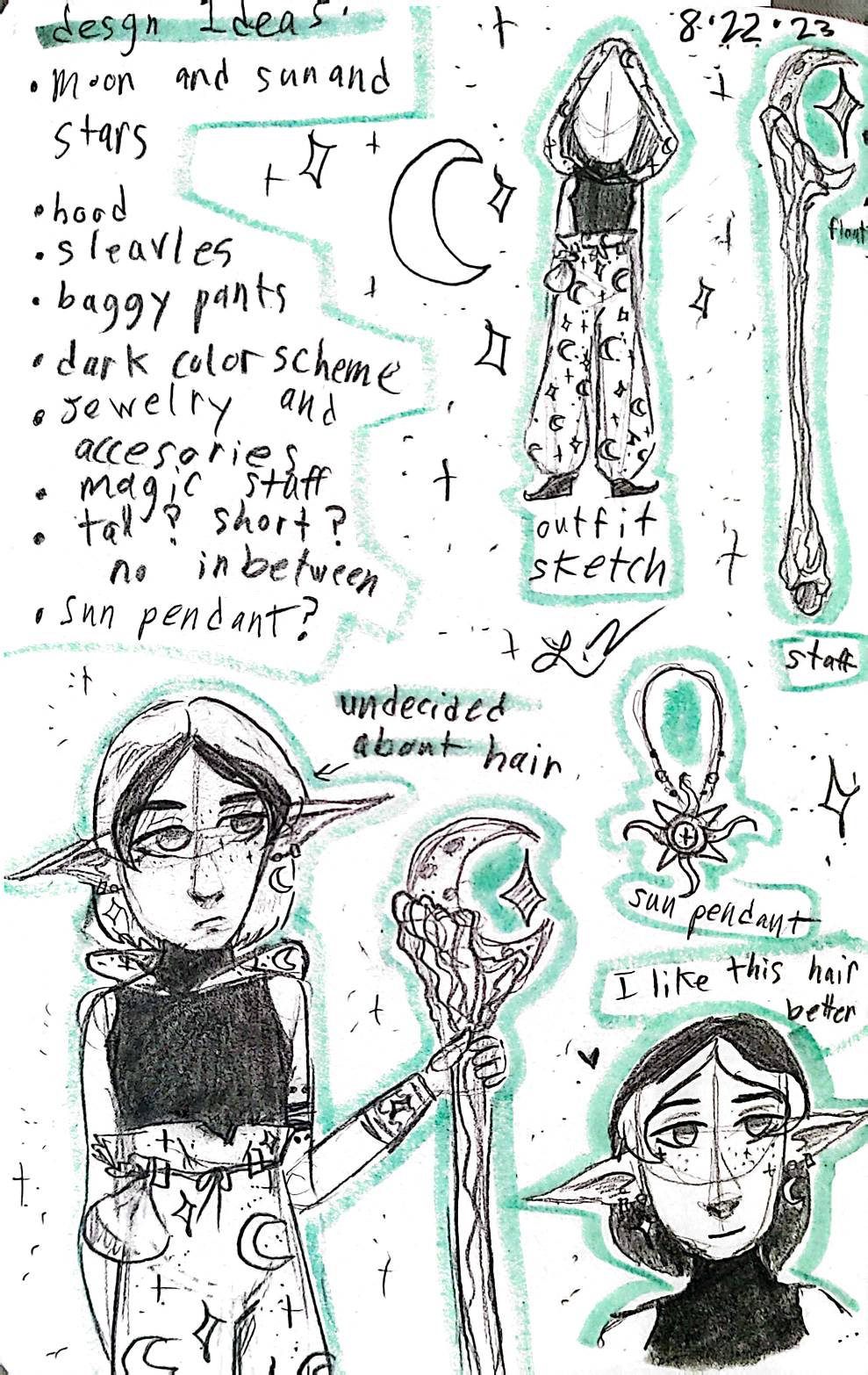 Moon And Stars Character By Lillbill14 On Deviantart