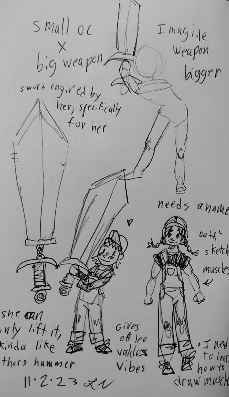 Small Character X Big Weapon By Lillbill14 On Deviantart
