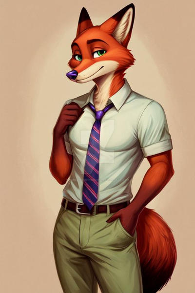 Ai Nick Wilde By Me By 11moonlight123tiger On Deviantart