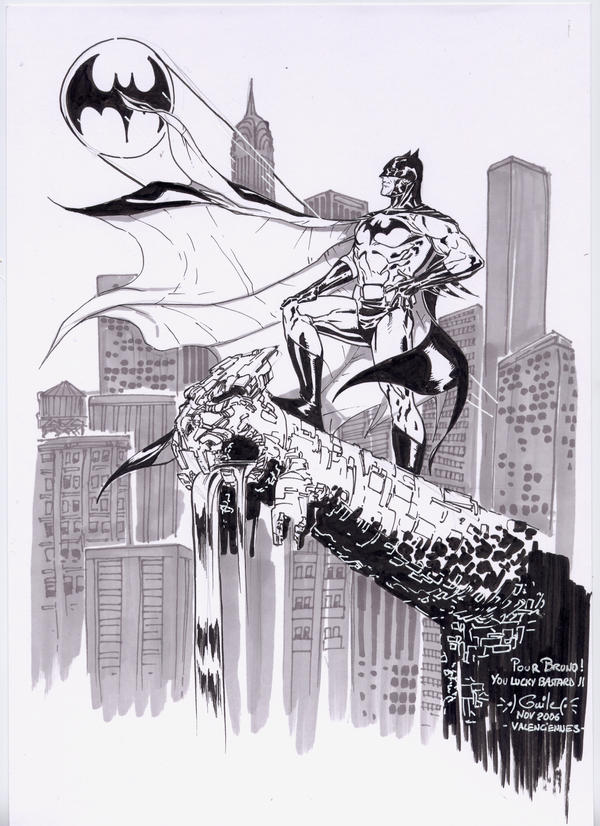 Batman over Gotham City by SpiderGuile on DeviantArt