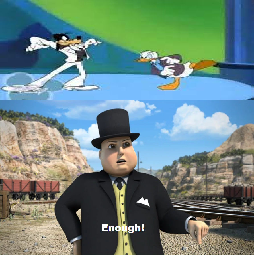 Sir Topham Hatt Hates Goofy And Donald Fight By Superherofan2003 On