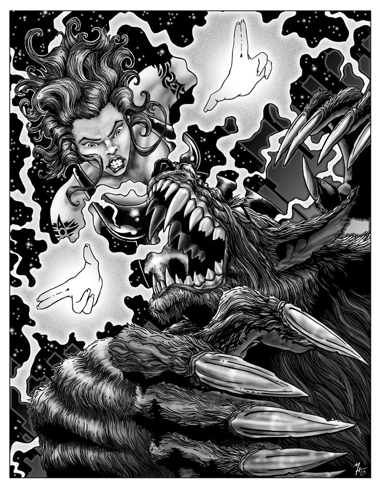 Mage_Werewolf battle by Howietzer on DeviantArt